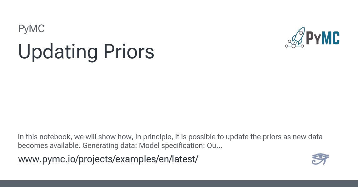 Updating Priors — PyMC example gallery